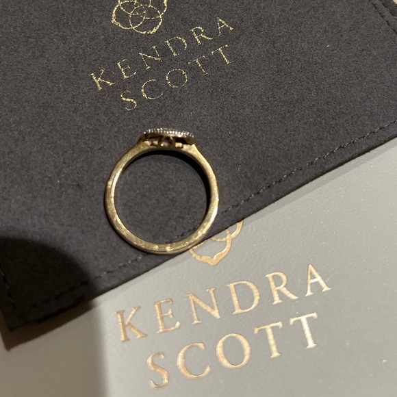 Kendra Scott | Jewelry | Kendra Scott 4k Yellow Gold Diamond Oval Isa ...